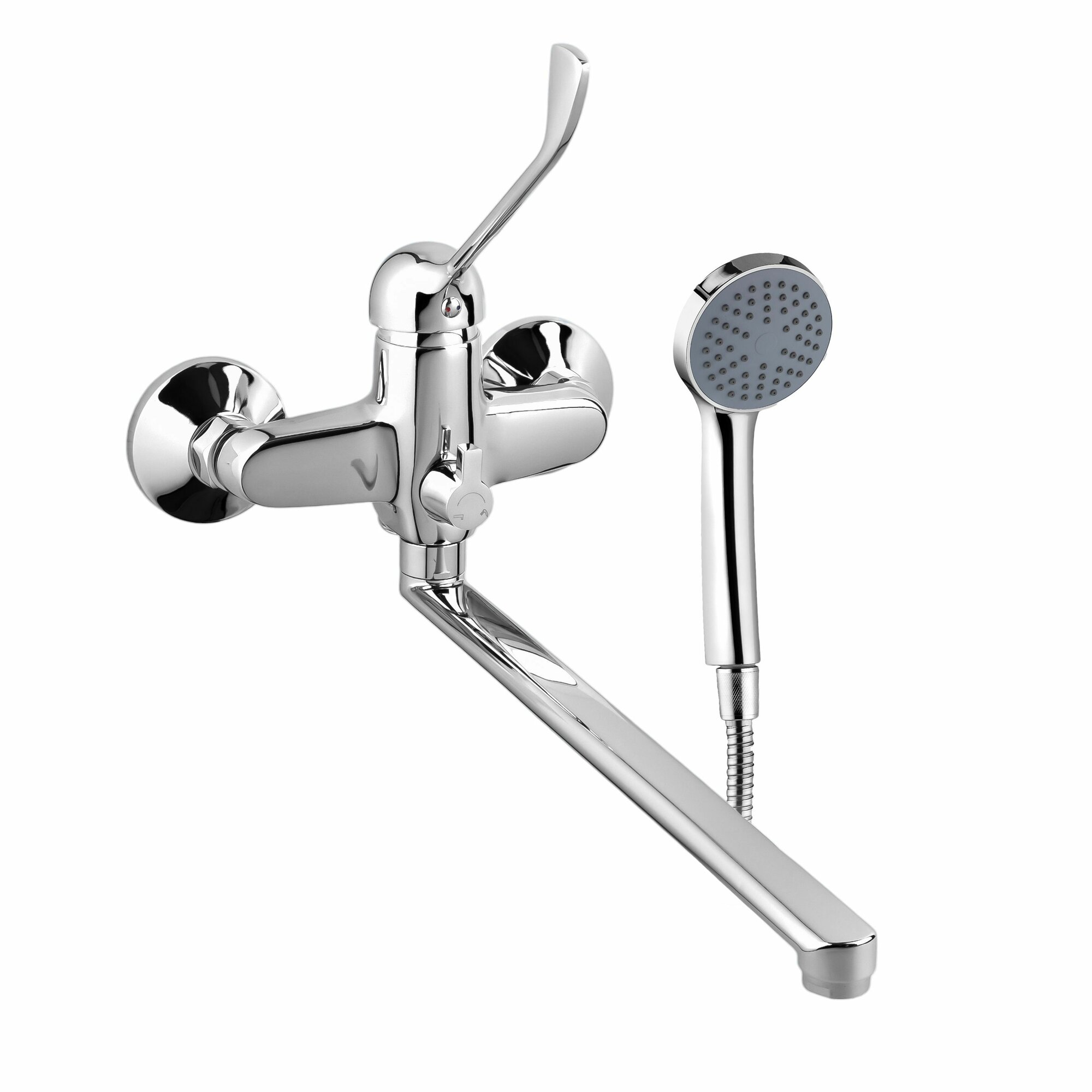Смеситель Potato, для ванны, с переключателем душа, хромированное покрытие