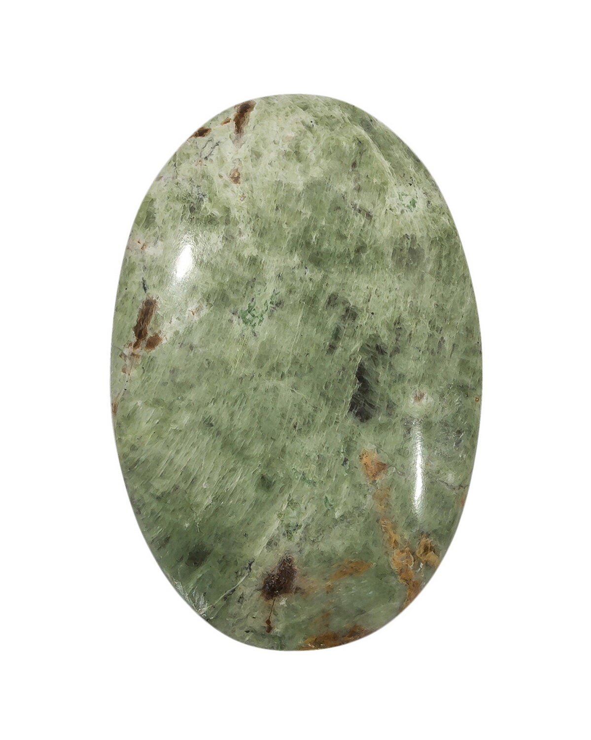 Кабошон Хромдиопсид, размер: 56х37х5 мм, натуральный минерал.