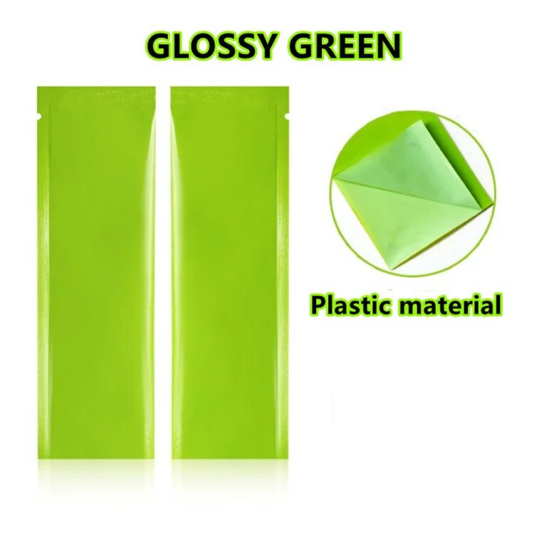 Пластиковые/фольгированные пакеты для хранения Leotrusting Зеленый, светло-зеленый, 50PCS, 5x15cm