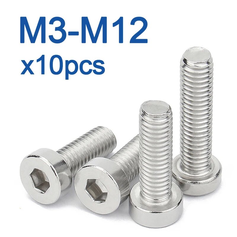 Набор винтов AZKD М3-М12 из нержавеющей стали M4, 50mm x10pcs