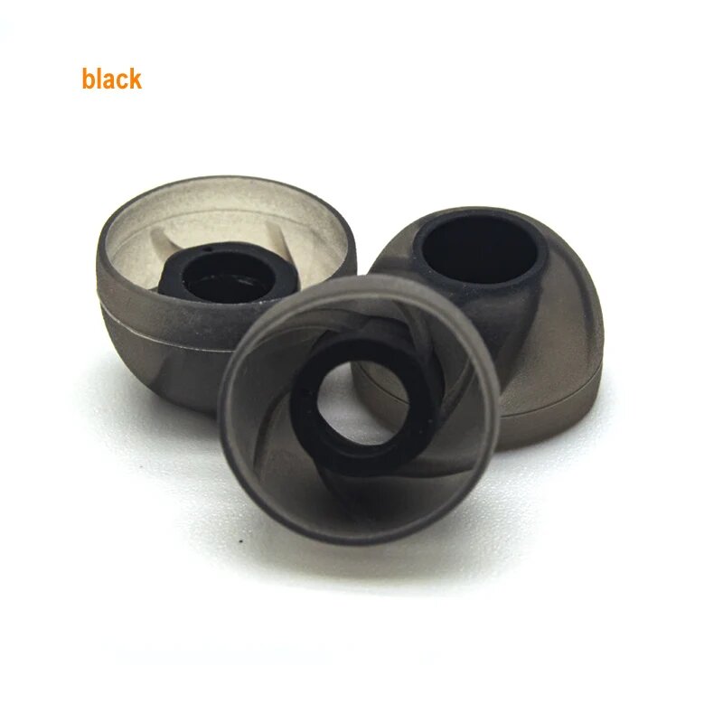 3 пары спиральных силиконовых амбушюр для наушников-вкладышей, совместимых с HIDIZS Mermaid MS4 FiiO FH1s Moondrop Kato Qcy T13