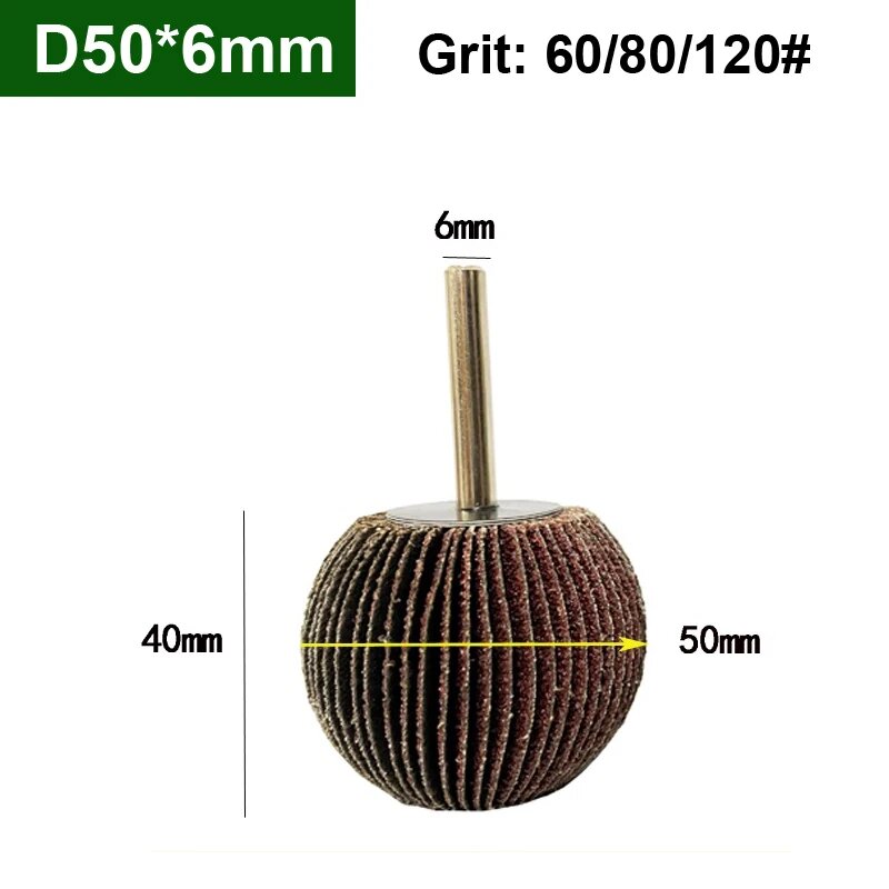 Сферическое лепестковое колесо для наждачной бумаги NoEnName_Null 60-180 grit
