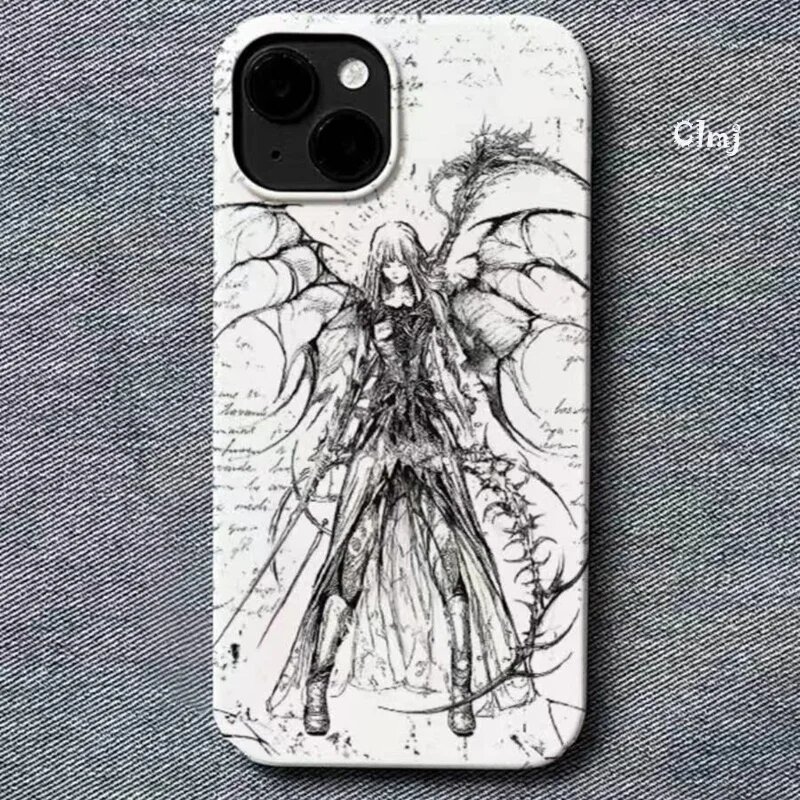 Чехол для телефона Clmj Y2K Punk Angel для iPhone 13 Mini 11 12 14 Plus 15 Pro Max Se 2020 XR X XS 7 8 Силиконовый чехол для телефона Чехол для iPhone