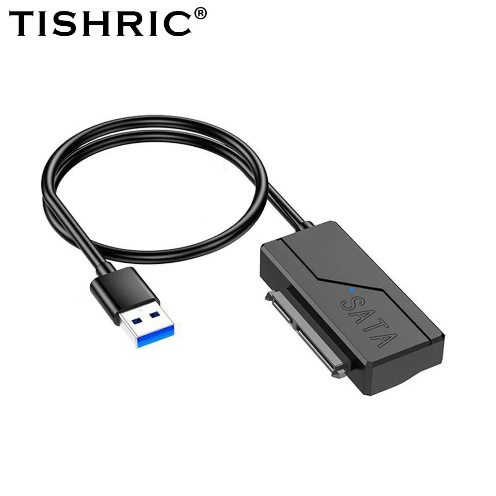 Кабель-адаптер TISHRIC Usb Sata, Кабель-адаптер Sata III к Usb 3,0, поддержка 3,5, 2,5 дюйма, внешний жесткий диск SSD, жесткий диск до 6 Гбит/с