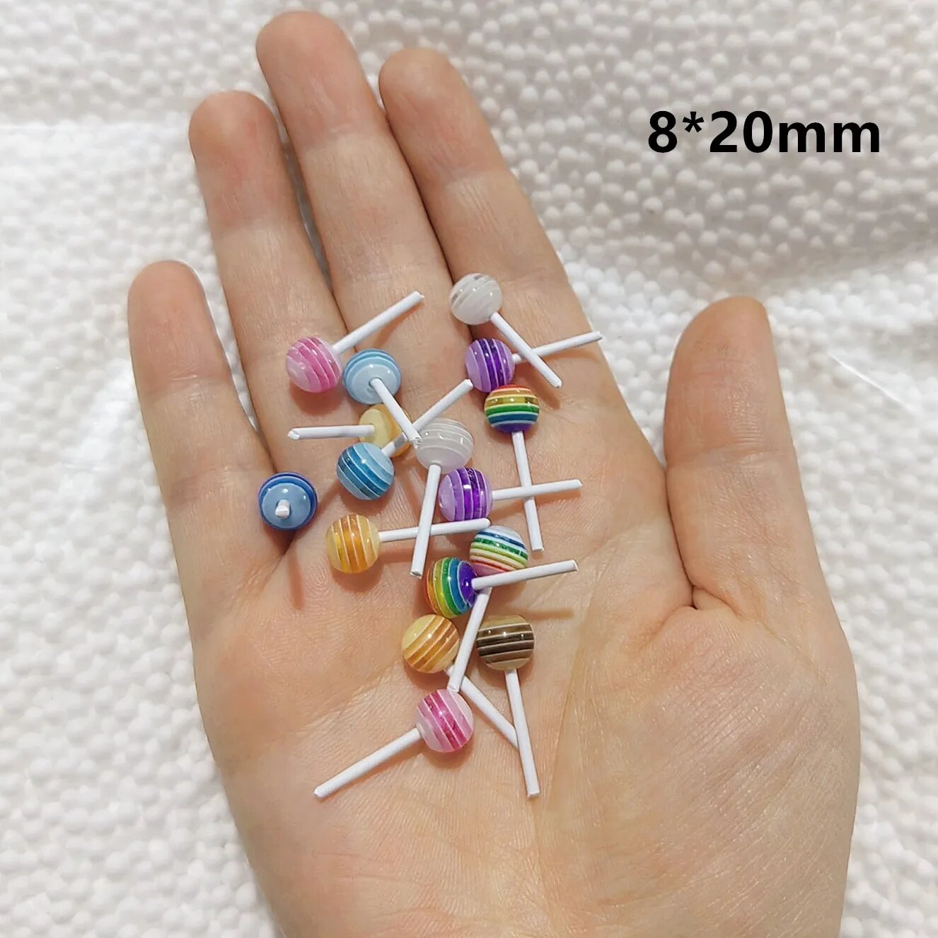Миниатюрные леденцы для кукольного домика, 20 шт, 8*20mm