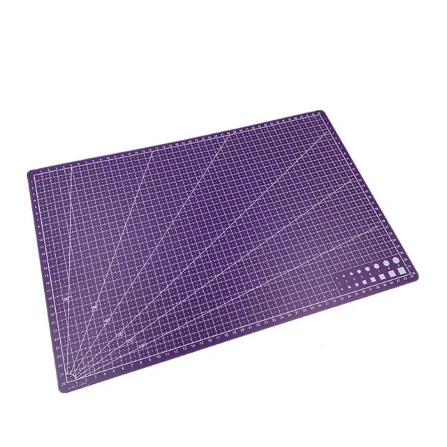 Двухсторонний коврик для резки A3/A4/A5 Фиолетовый, A5 21X14.5cm, Purple