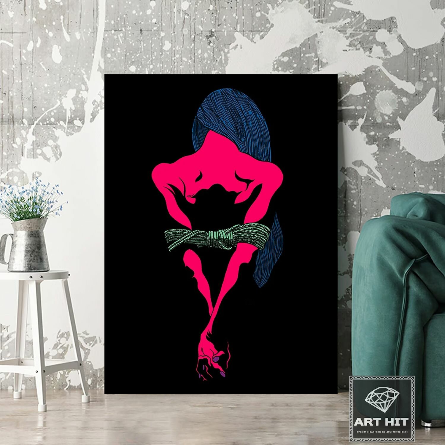 Эротика 18+, картина секс, из коллекции "Постер 18+", 50х70 см.
