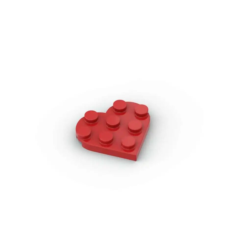 Красный LEGO® Heart Brick 10 шт (21-red)