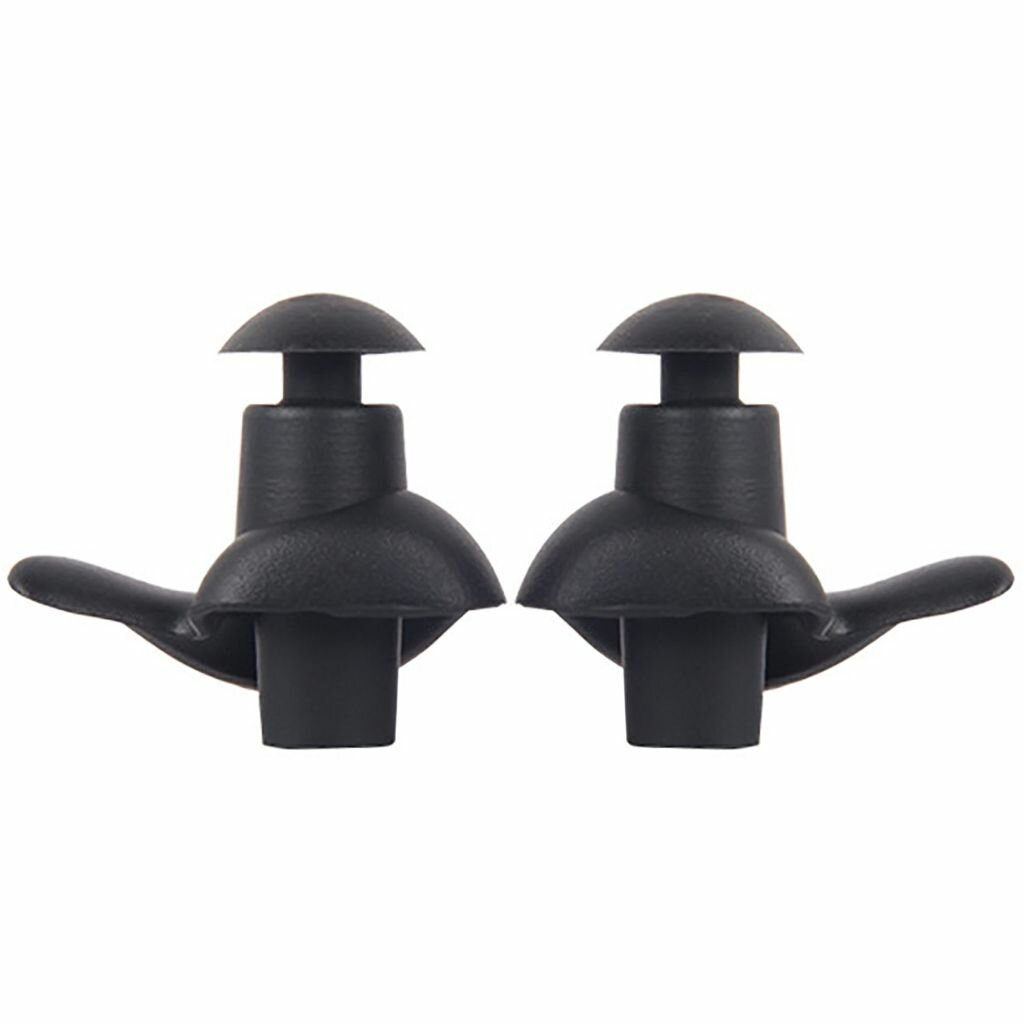 1 пара берушей для сна с шумоподавлением, многоразовые силиконовые беруши для серфинга, подходят для плавания и путешествий, Черный