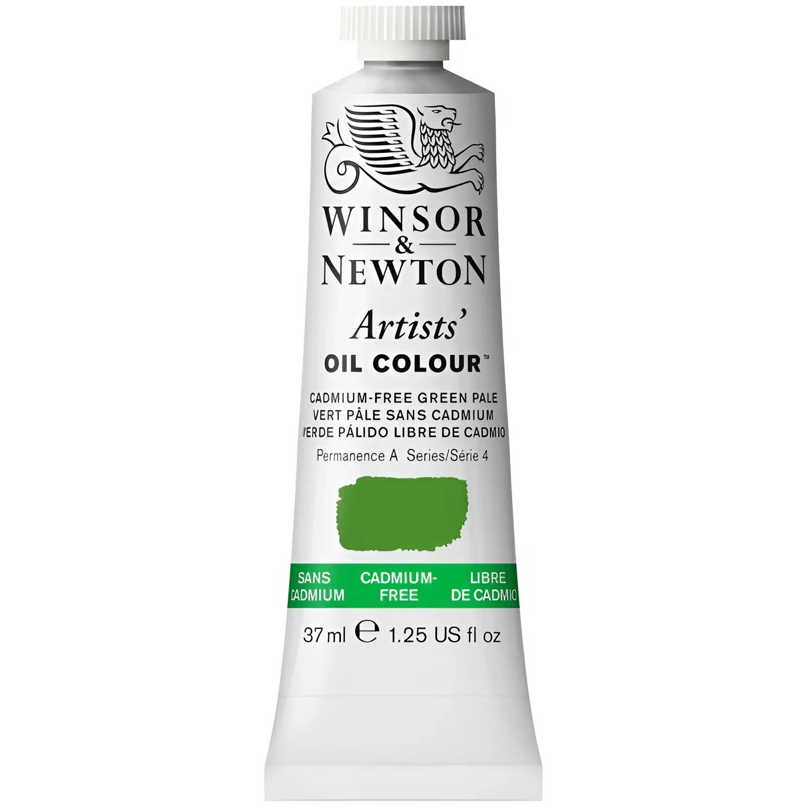 Краска масляная художественная Winsor&Newton "Artists' Oil", туба 37 мл, беcкадмиевый бледно-зеленый