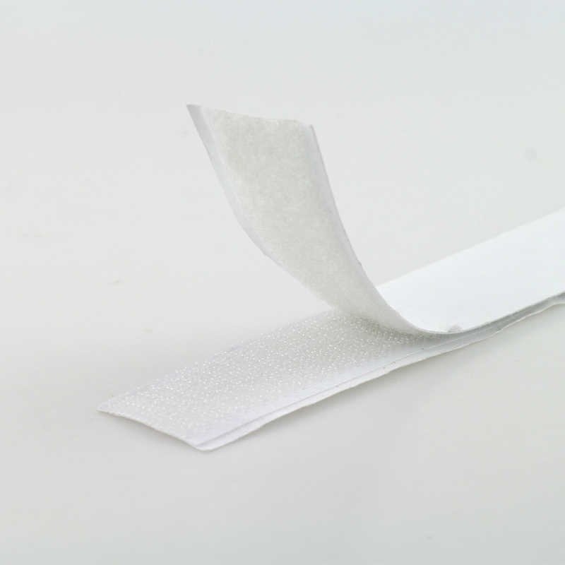 Липучка (велькро, репейник) клеевая (самоклеющаяся) шир.50мм, белая, 3 м.