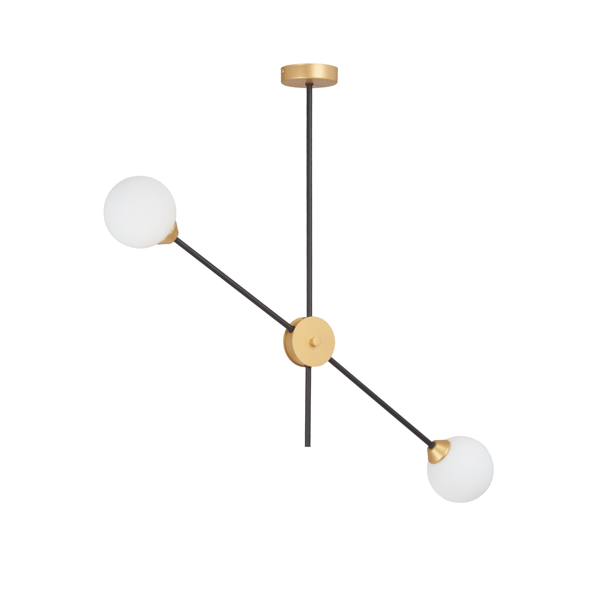 Люстра потолочная Vitaluce V3988-1/2PL , 2 лампы 6м2, G9, 28Вт, цвет чёрный матовый. %Распродажа!%