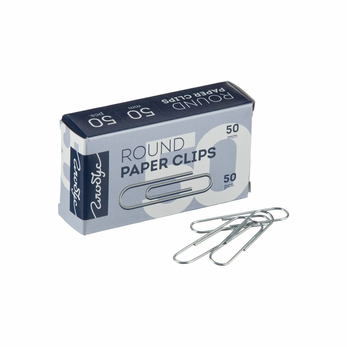 Скрепки Глобус (50мм, металлические, овальные) 50шт. (С50-50), 10 уп.