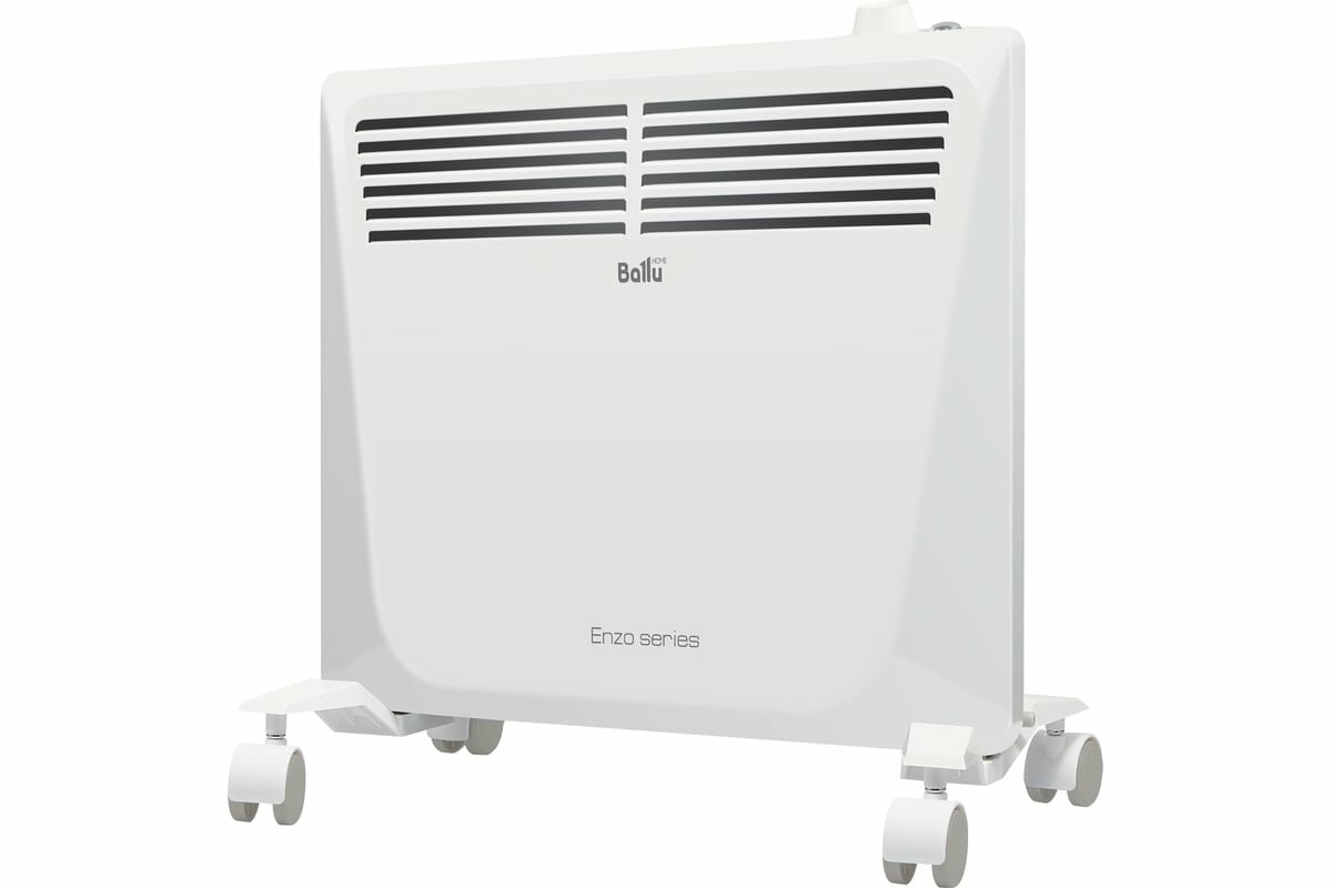 Конвектор Ballu Enzo BEC/EZMR-500, белый, мощность 500Вт, 10 кв. м, монолитный, 2 режима