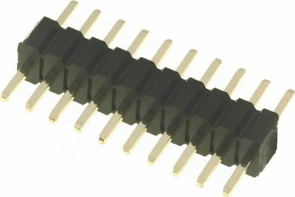 Контакт штыревой CONNFLY DS1031-01-1*10P8BV31-3A IDC "папа" PIN 10 прямой 1,27мм THT позолота 1шт