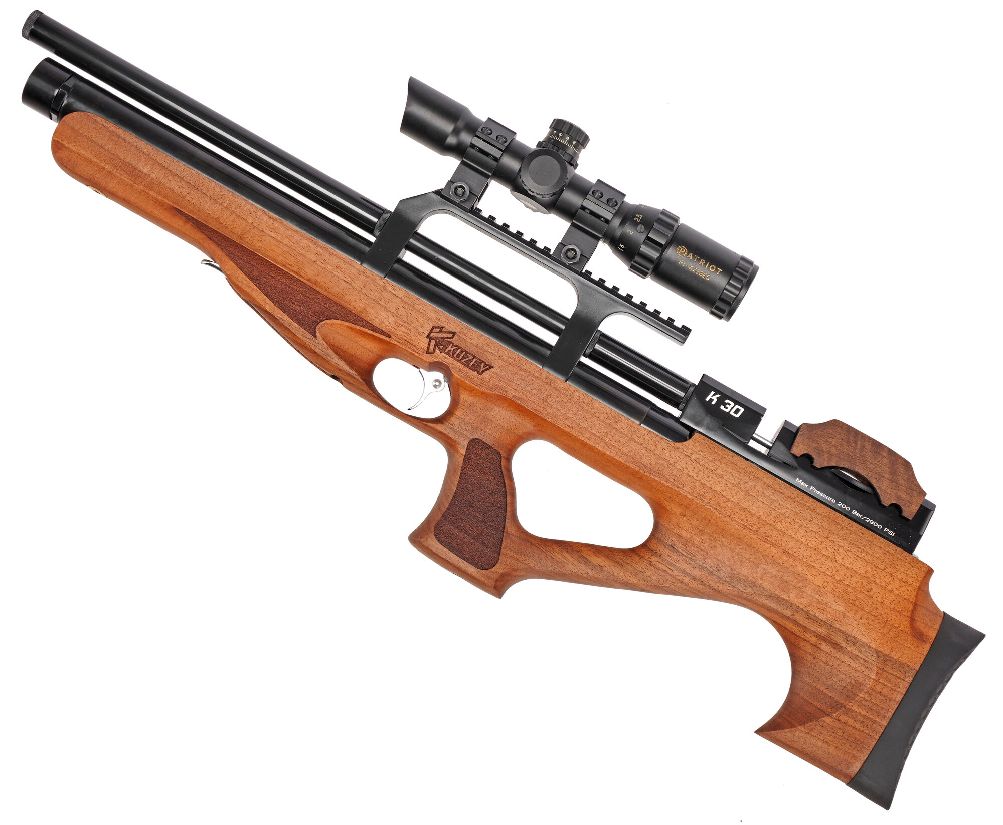 Пневматическая винтовка Kuzey K30 6.35 мм (Буллпап, орех)