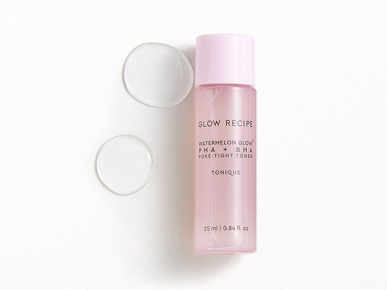 Пористый тоник для лица, уменьшающий поры мини-формат GLOW RECIPE Watermelon Glow PHA+BHA Pore-Tight Toner 25ml