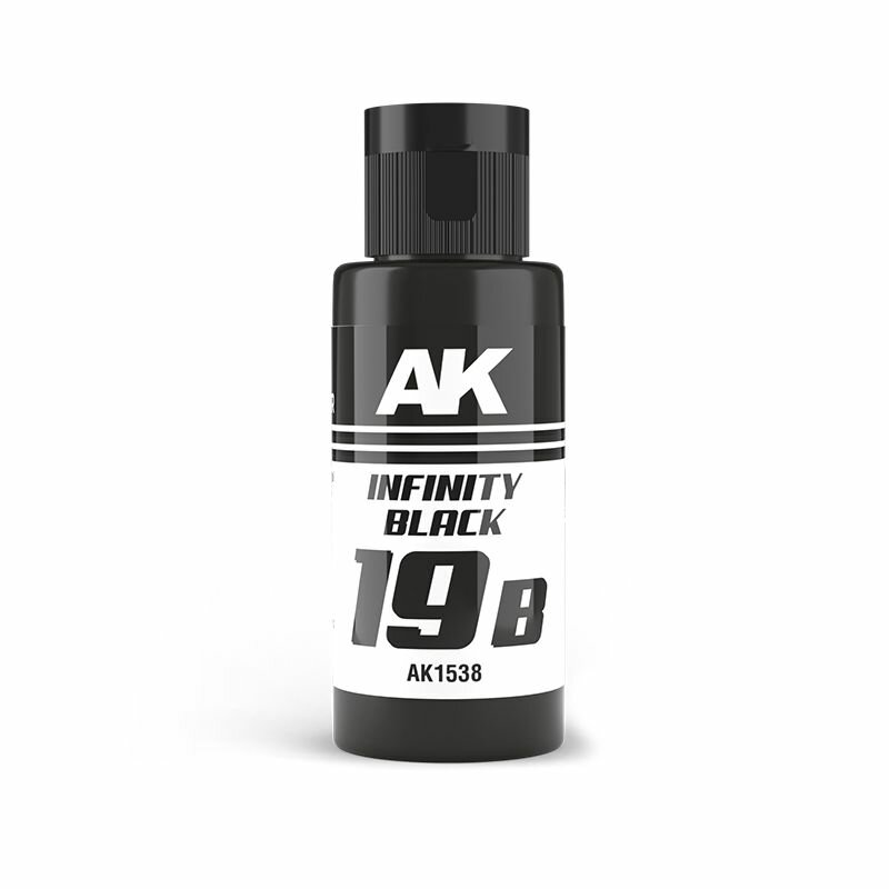 Акриловая краска AK Interactive - 19B - Infinity Black (60мл)