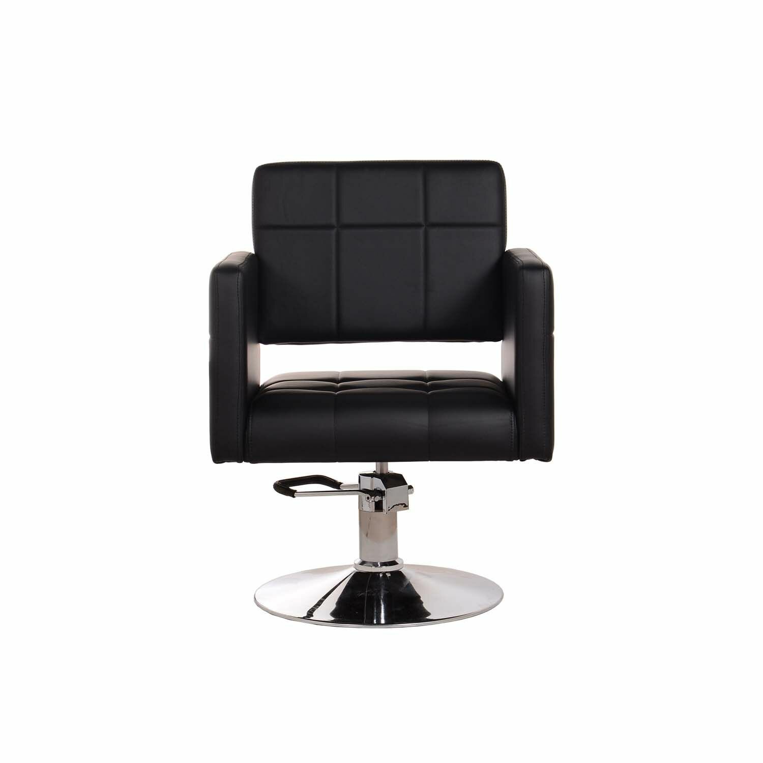 Парикмахерское кресло "Амиго", цвет черный, основание - диск