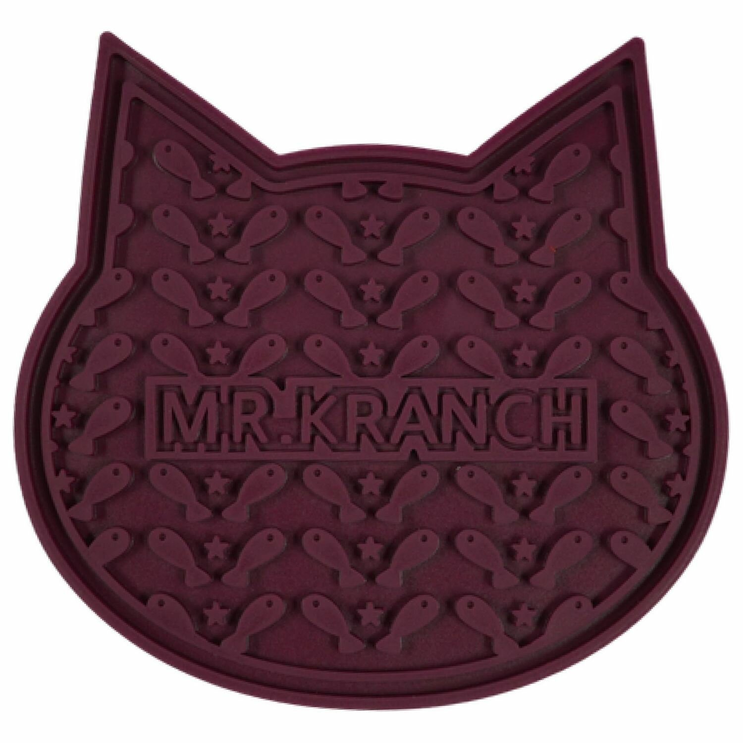 Лизательный коврик Mr.Kranch для медленного поедания силиконовый 12*12 см фиолетовый на присосках