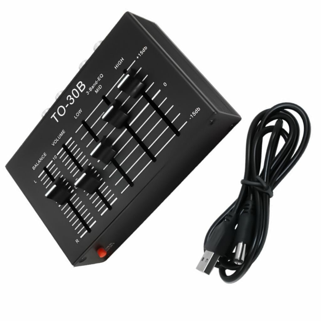 Аудио предусилитель с трехполосным эквалайзером