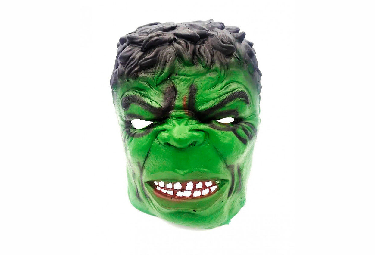 Маска халк HULK, зеленый латекс, без размера