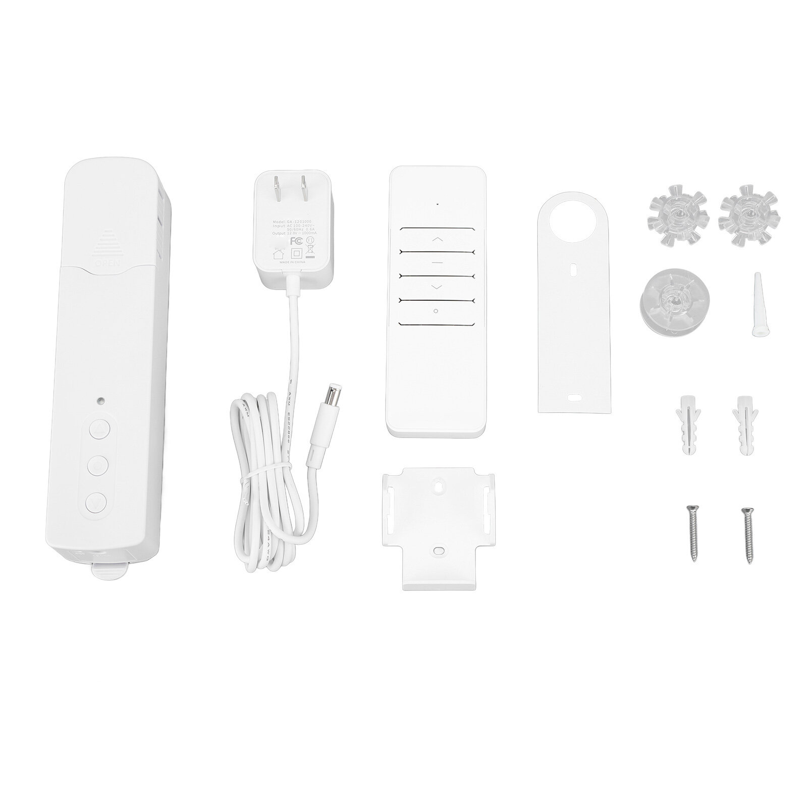 Электропривод для жалюзи с цепочкой, Wi-Fi, приложением и голосовым управлением, умные рулонные шторы с пультом дистанционного управления, вилка стандарта США, 100-240 В.