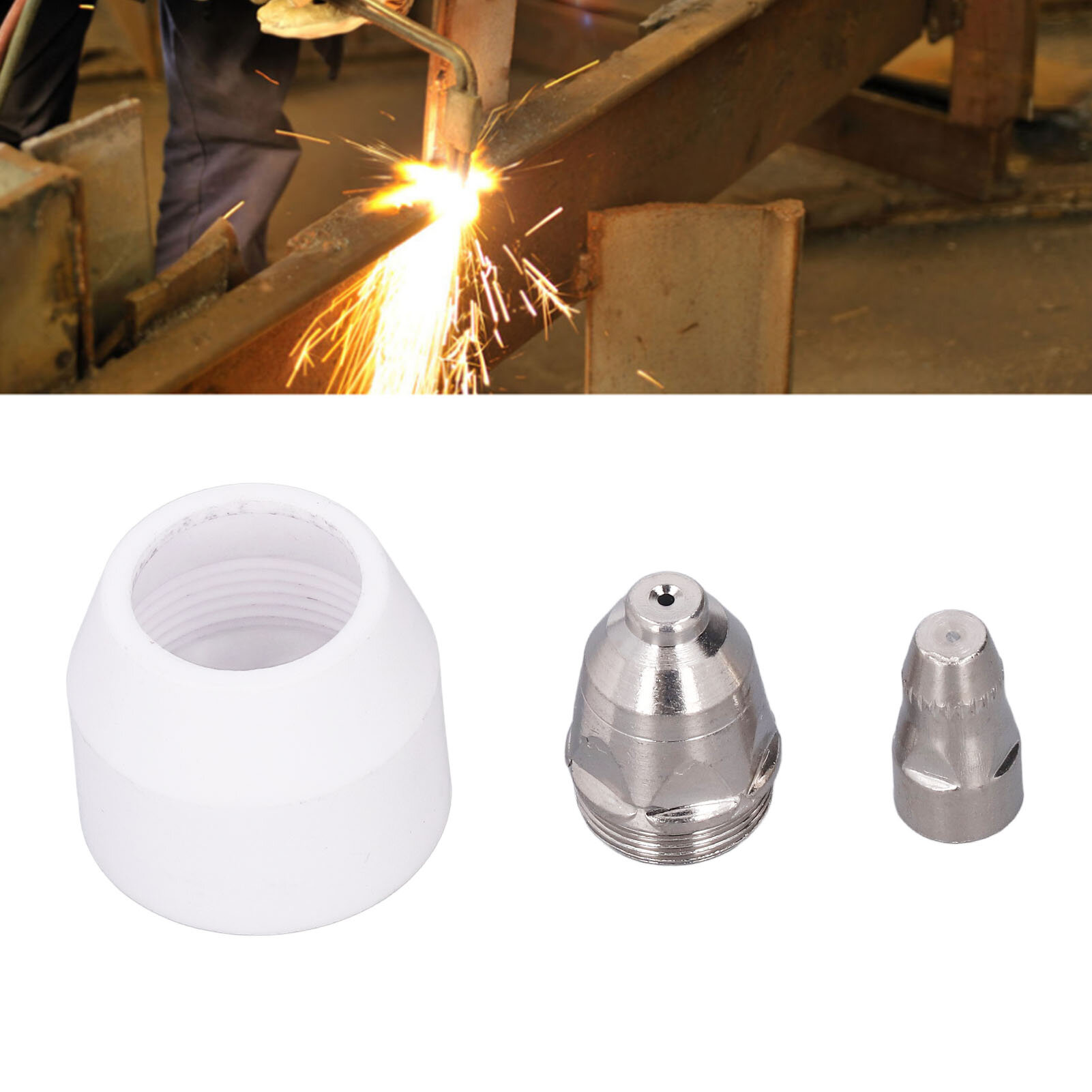 3 шт, насадка для плазменной резки, электрод для резки, защитная керамическая насадка, расходные материалы для P80