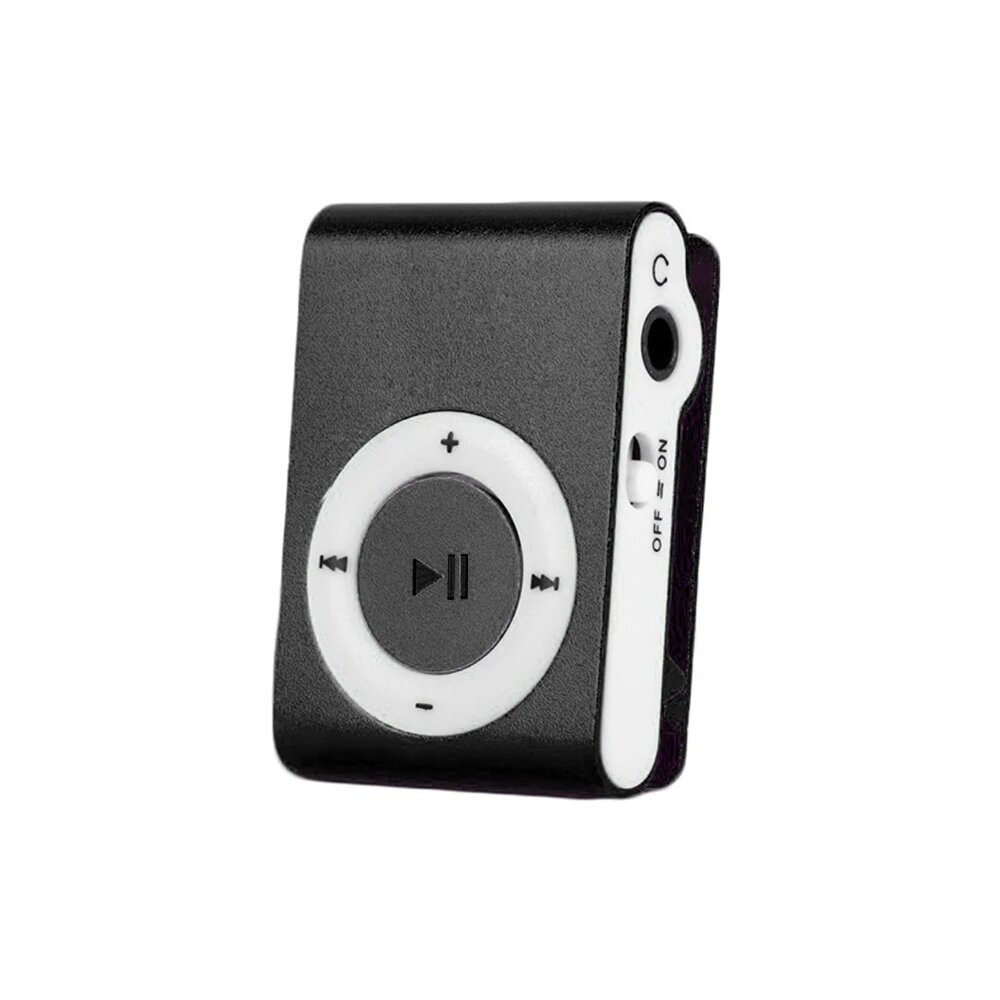 Водонепроницаемый спортивный MP3-плеер Mini Clip Черный, черный
