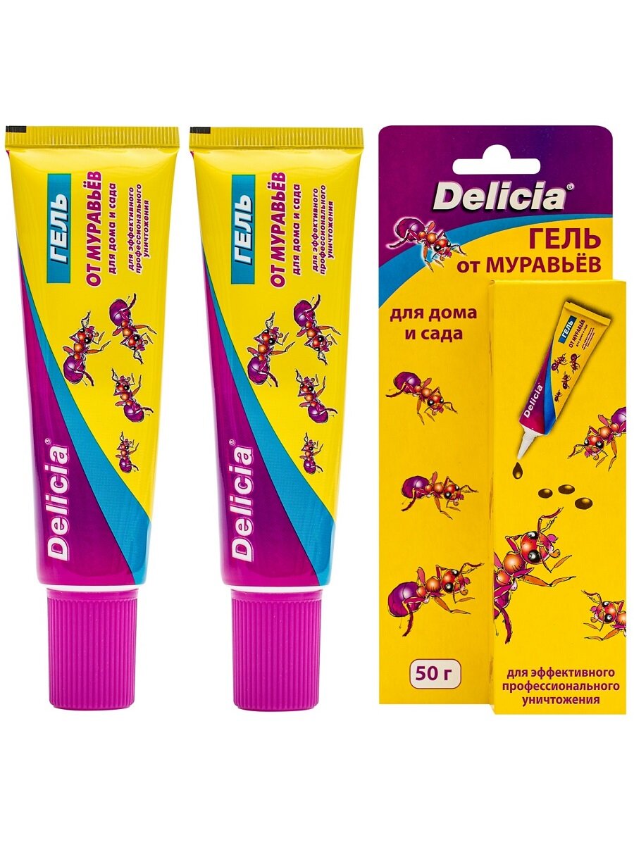 Delicia (Делиция) гель от муравьев (туба), 50 г 2 шт