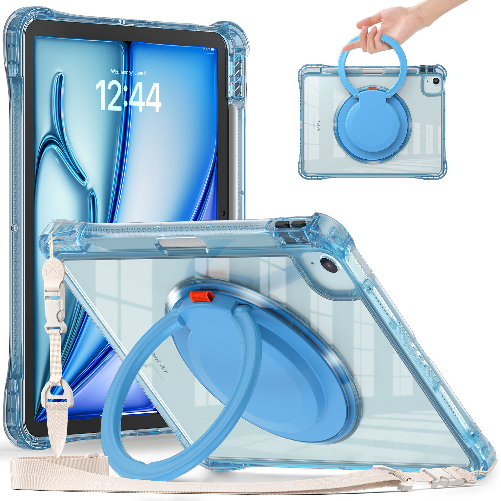 Противоударный чехол для iPad Pro 11 (2018-2022) Modmac Takeahit Blue