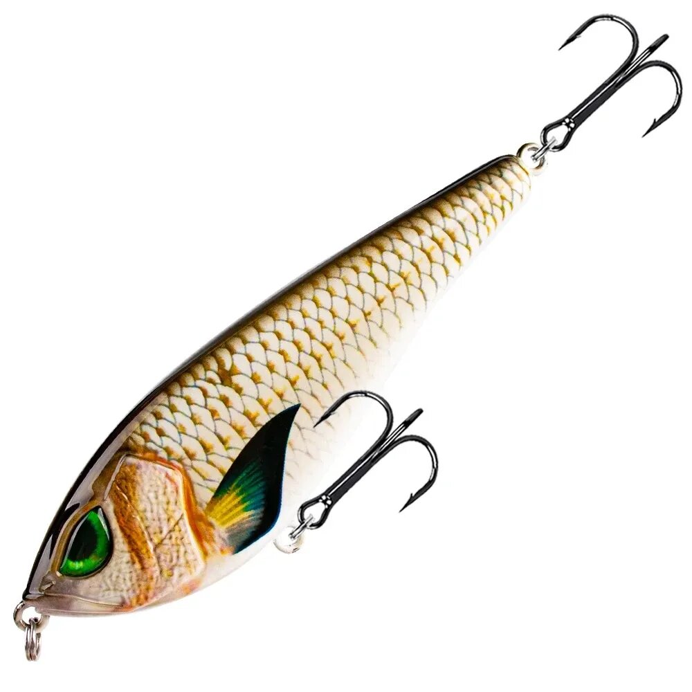 Тонущий джеркбейт Lipless Glider 130 мм Angry Fish Eye B