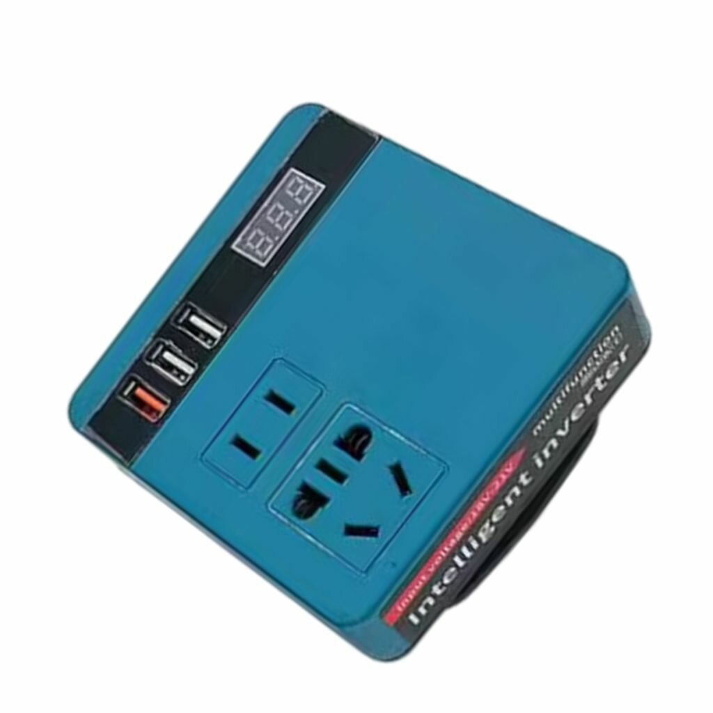 Инвертор-зарядное устройство 18V-21V с 3 USB портами, 100W