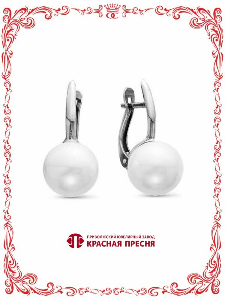 Серьги, жемчуг имитация