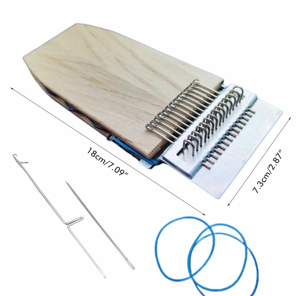 Небольшой деревянный ткацкий ткацкий комплект, Diy Darning Loom для ткачества на носках для одежды, простые в использовании инструмент для новичков для начинающих