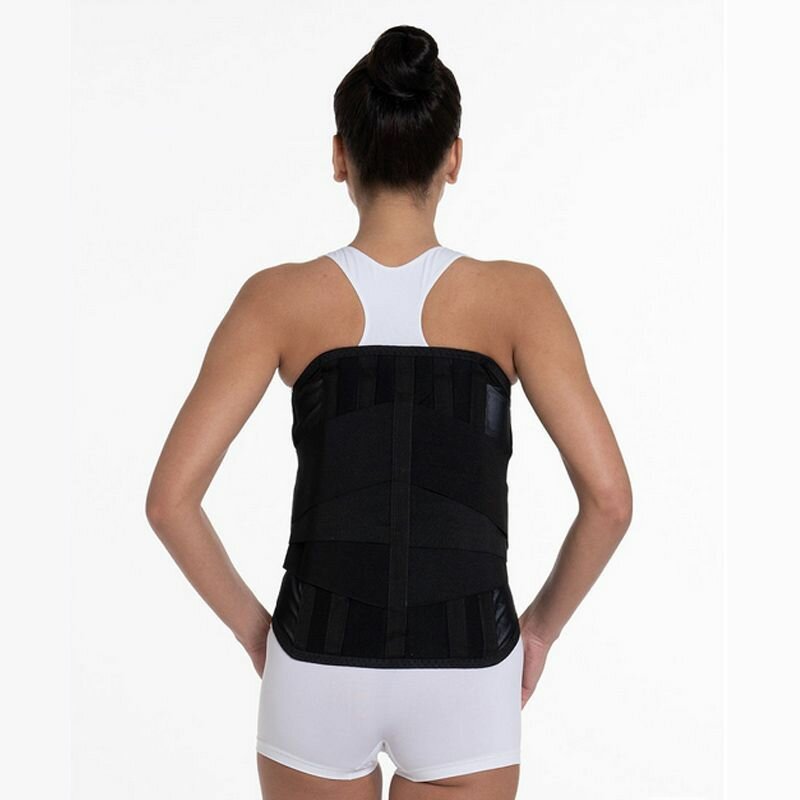 Комф-Орт К-614ш №6 Корсет ортопедический поясничный, усиленный, (широкий) (120-140см) 42 см