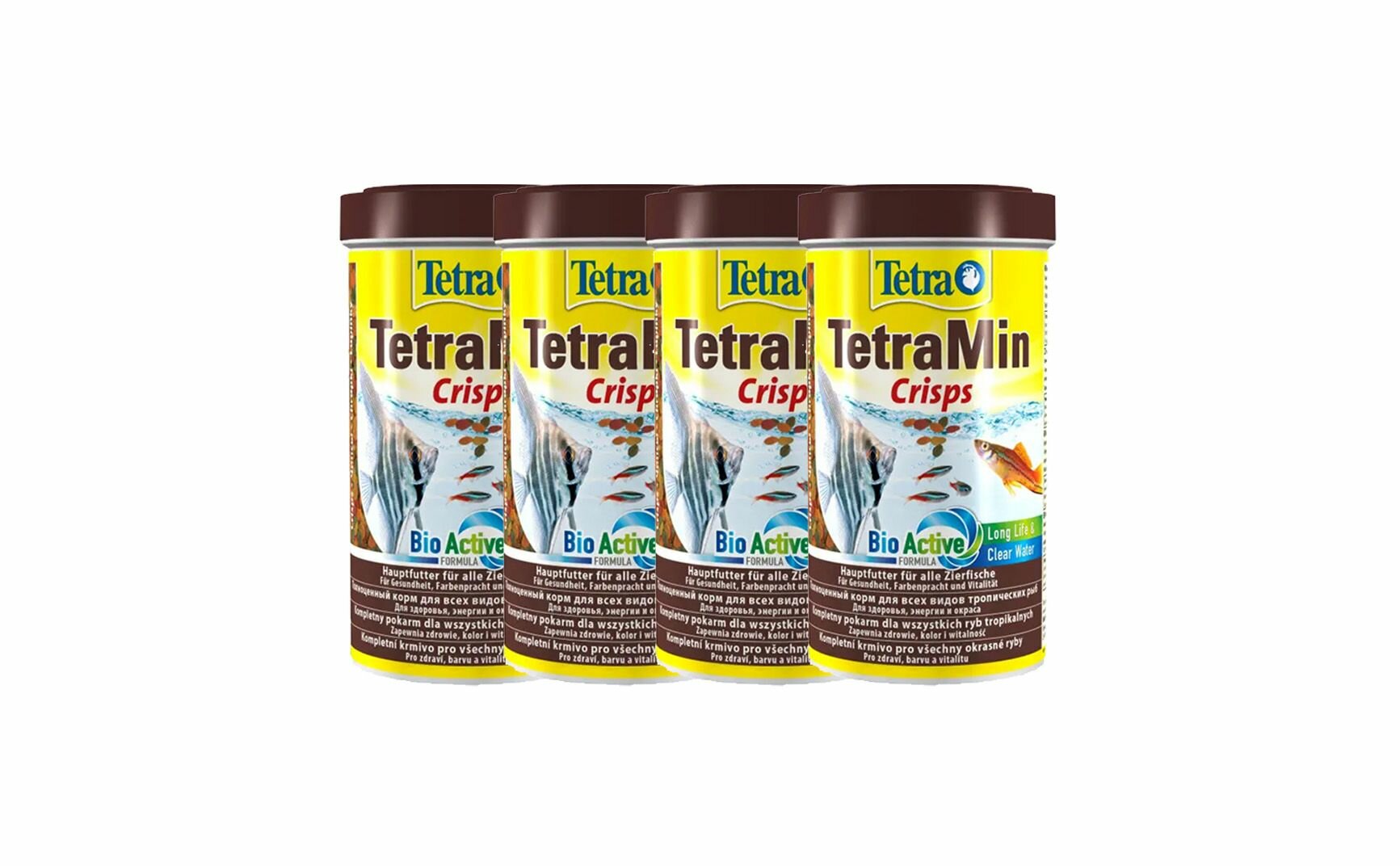 TetraMin Crisps корм-чипсы для всех видов рыб 500 мл х 4 шт.