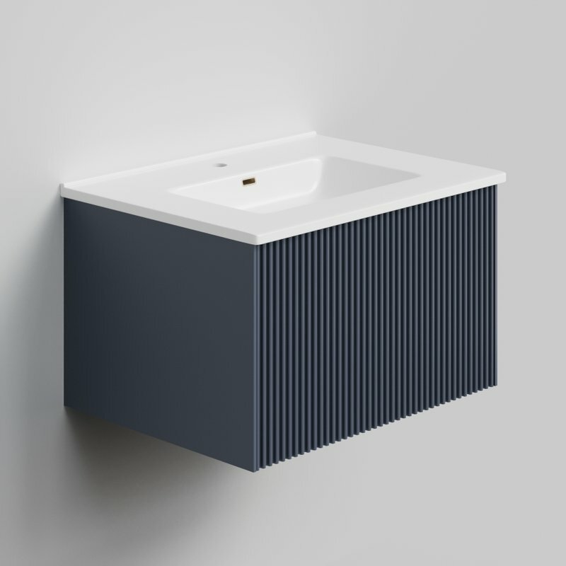 Тумба с раковиной La Fenice Terra 60 синяя