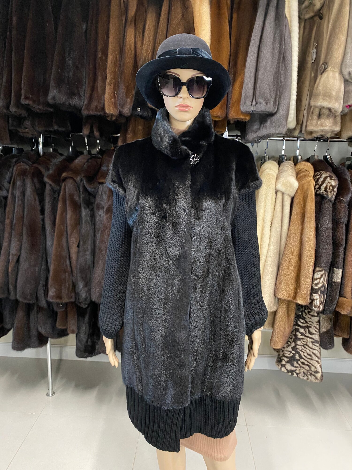 Шуба. Премиум. Норка. С воротником 46-48 р.