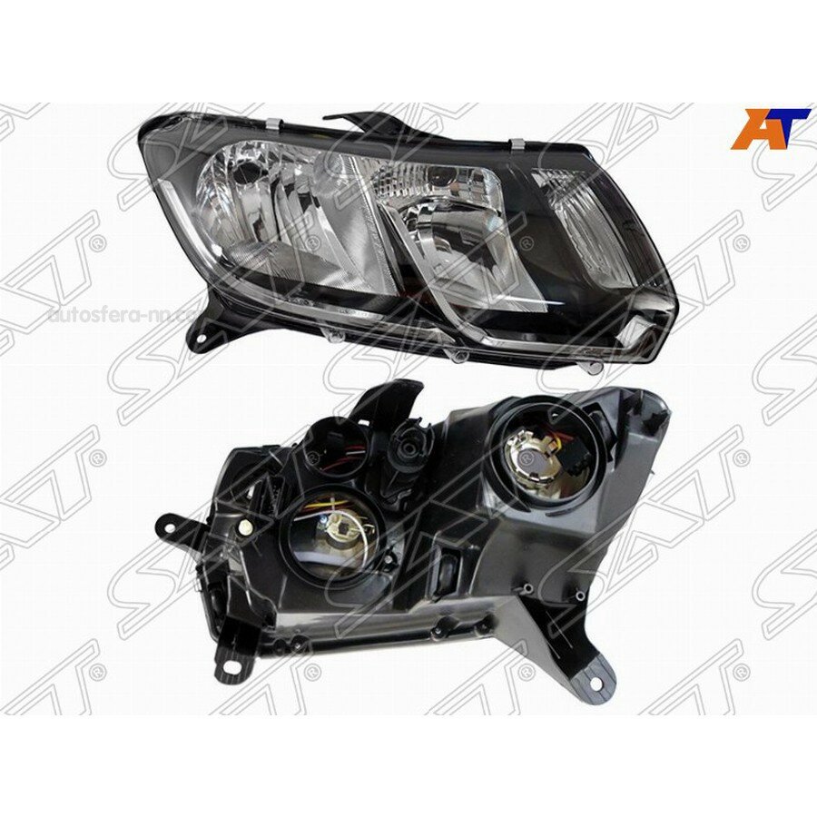 SAT ST55111L5R Фара LADA Largus 21- / Renault Logan 14-18 (Справа/ Ручная регулировка)