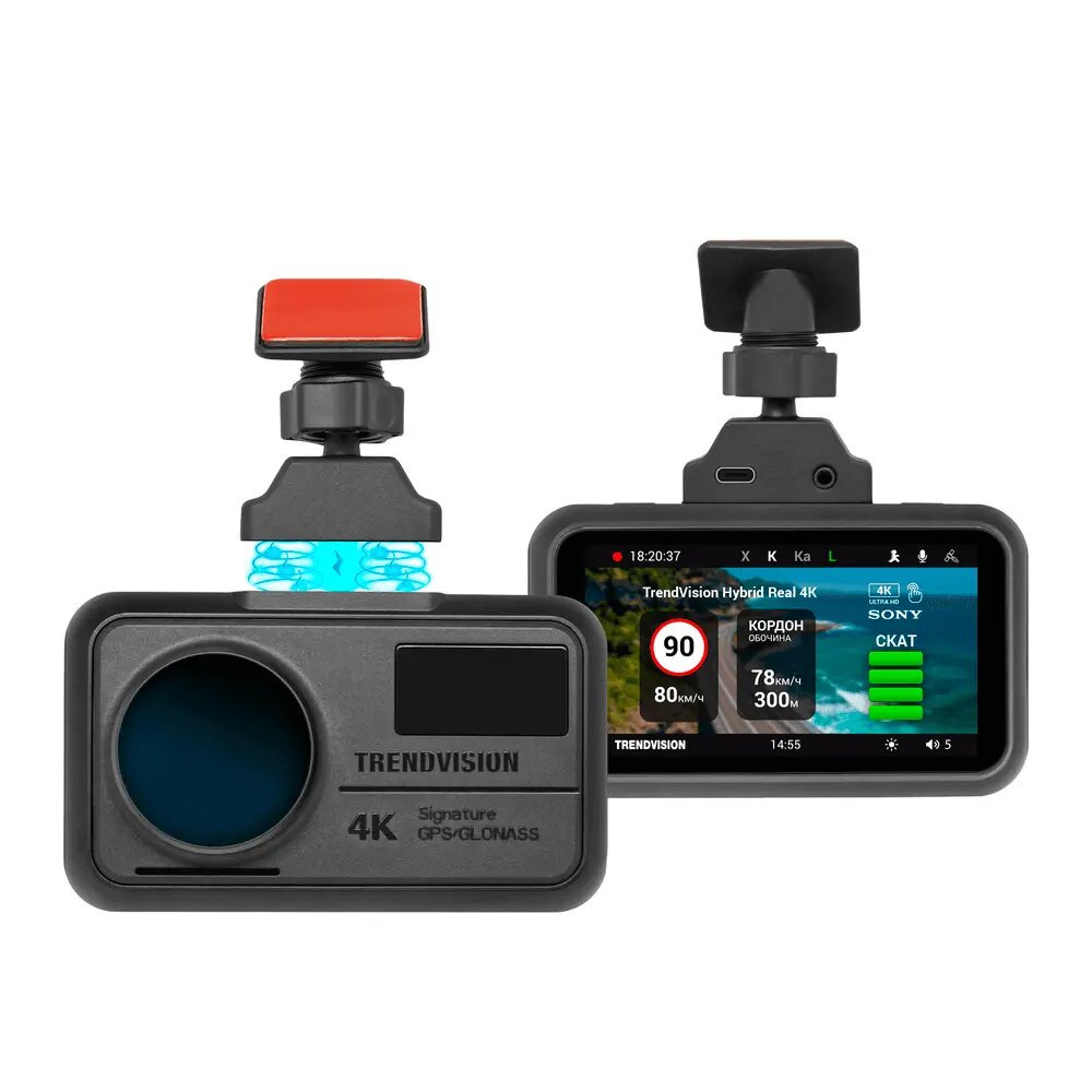 Радар-детектор с видеорегистратором TrendVision DriveCam Real 4K Signature LNA Max