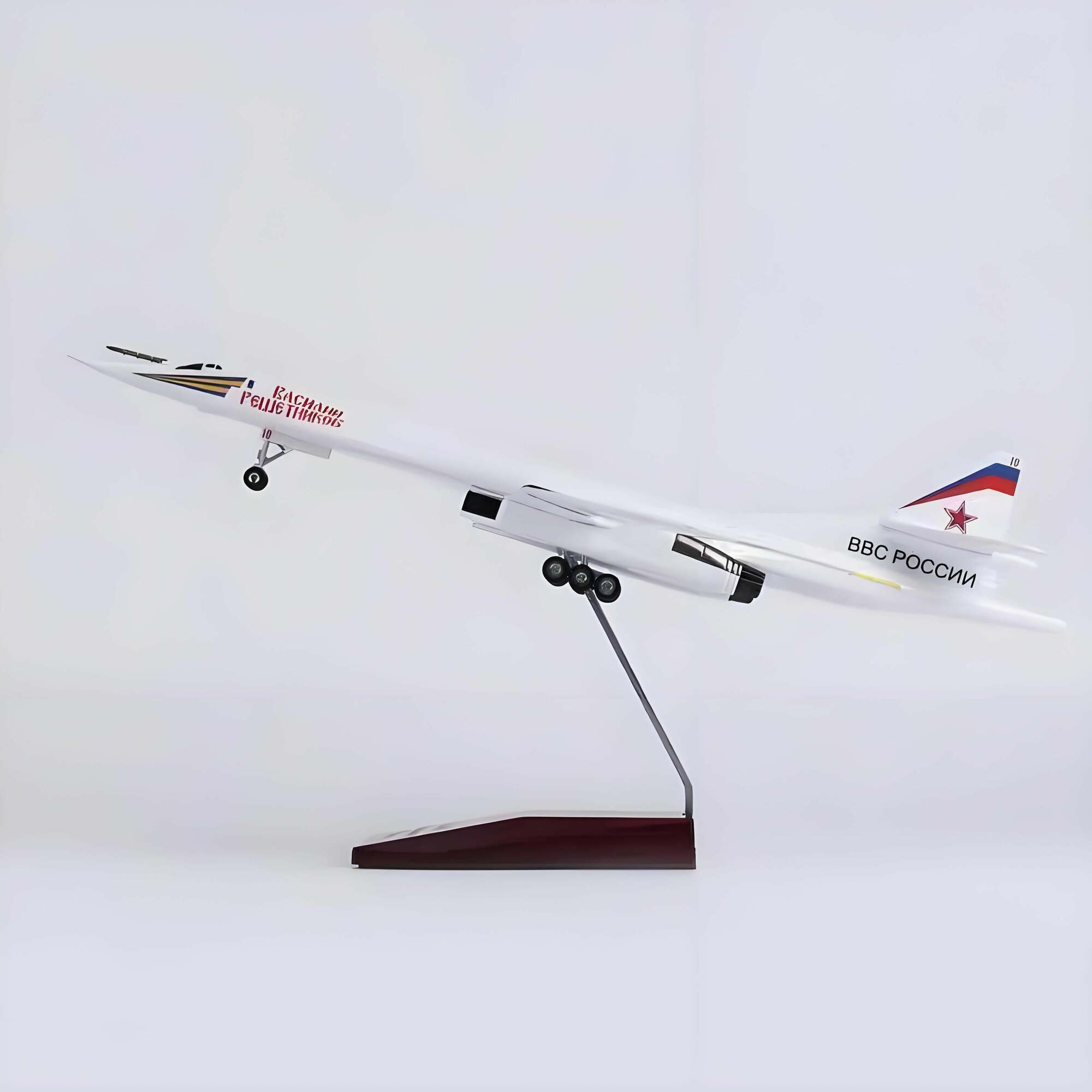 1/144 Модель из сплава Белый лебедь Бомбардировщик TU-160