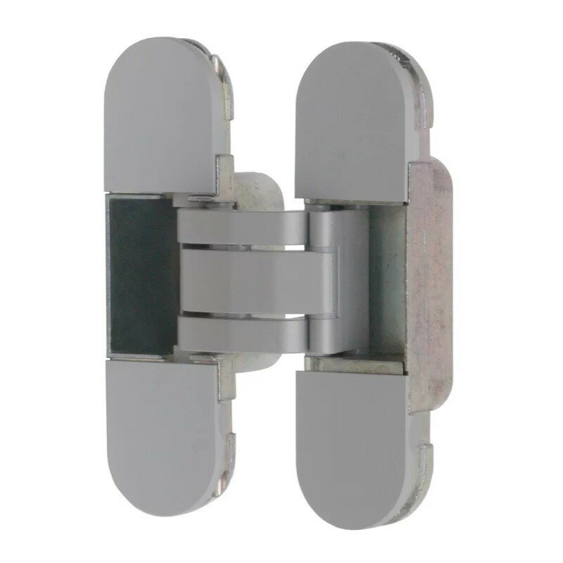 ELEMENTIS Петля скрытая Elementis, универсальная, 3D, 110x30 мм, 40 кг, цамак, матовый хром