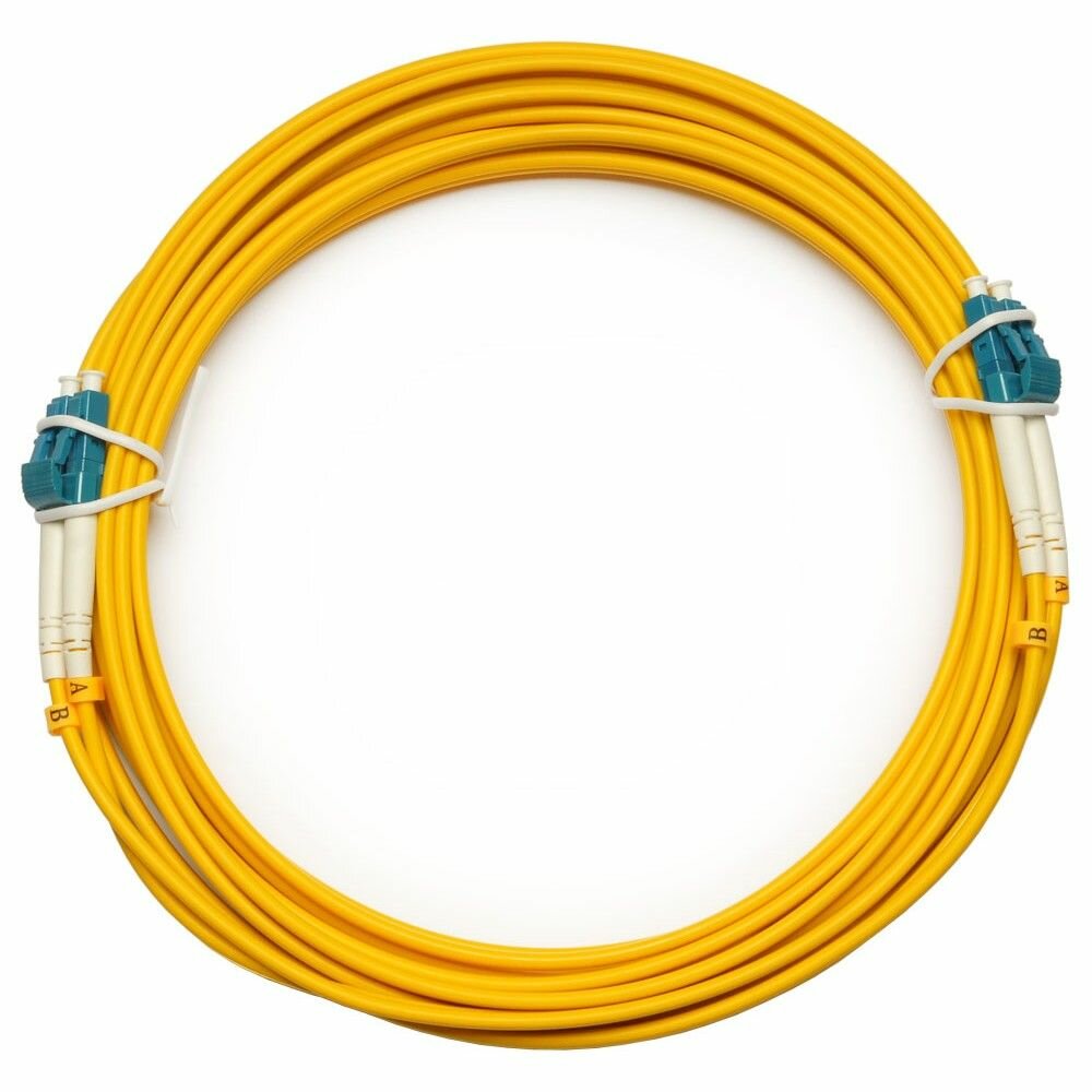 Cabeus Патч - корды волоконно - оптические, пигтейлы FOP d - 9 - LC - LC - 0,5m Шнур оптический duplex LC - LC 9 125 sm 0.5м LSZH