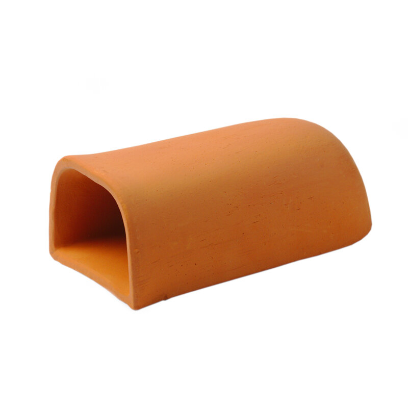 Грот керамический"Трубка для рыб средняя", 14,5 х 6,5 х 5 см.