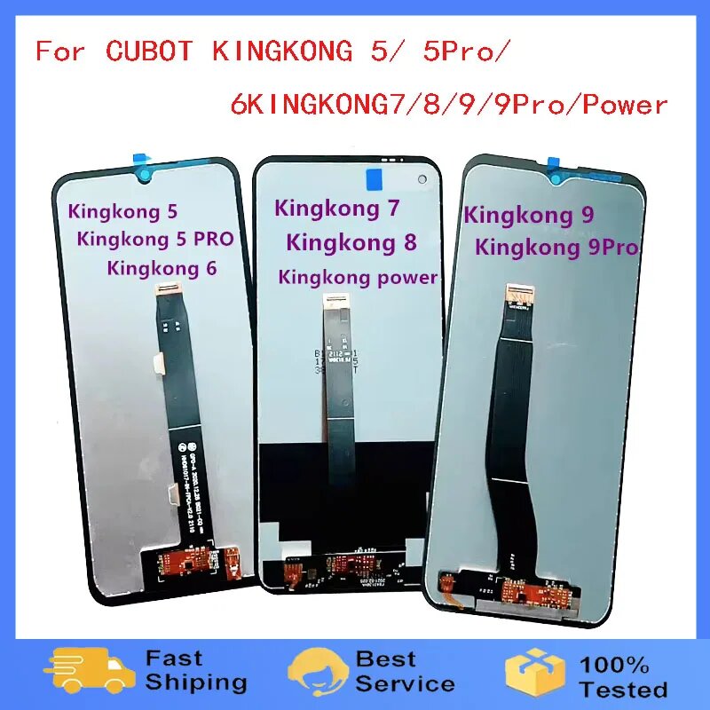 Оригинальный для Cubot KingKong 5 king kong 5 pro KINGKONG 6 7 8 9 PRO AV KING KONG Power ЖК-дисплей с цифровым преобразователем сенсорного экрана в сборе