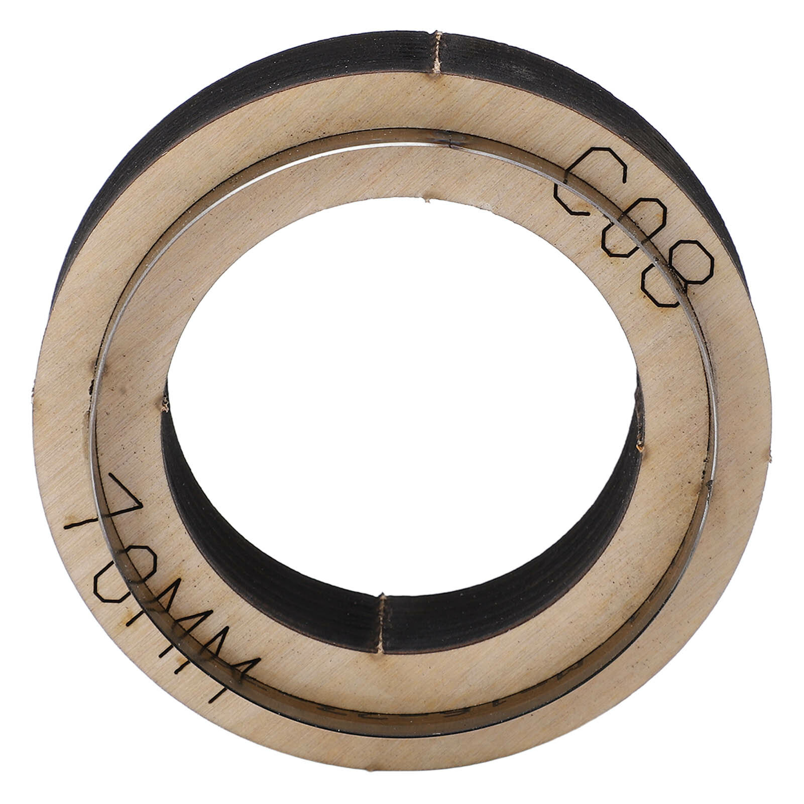 Leather Die Cutter Hand Crafted Reusable Portable Cutting Strip with Extra Thick Wood Base for DIY Crafts