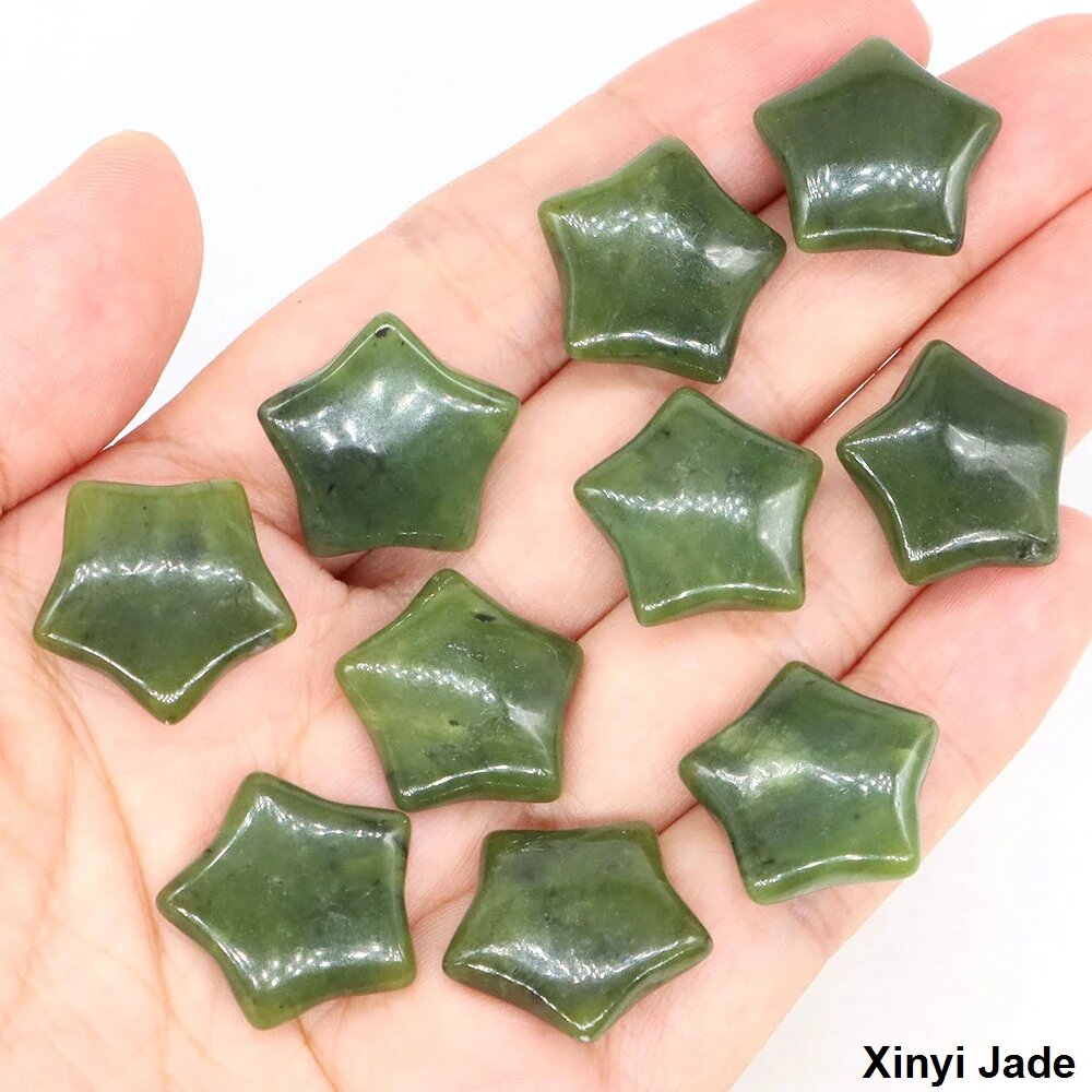 Натуральный камень звезда изумрудный 20 мм Xinyi Jade