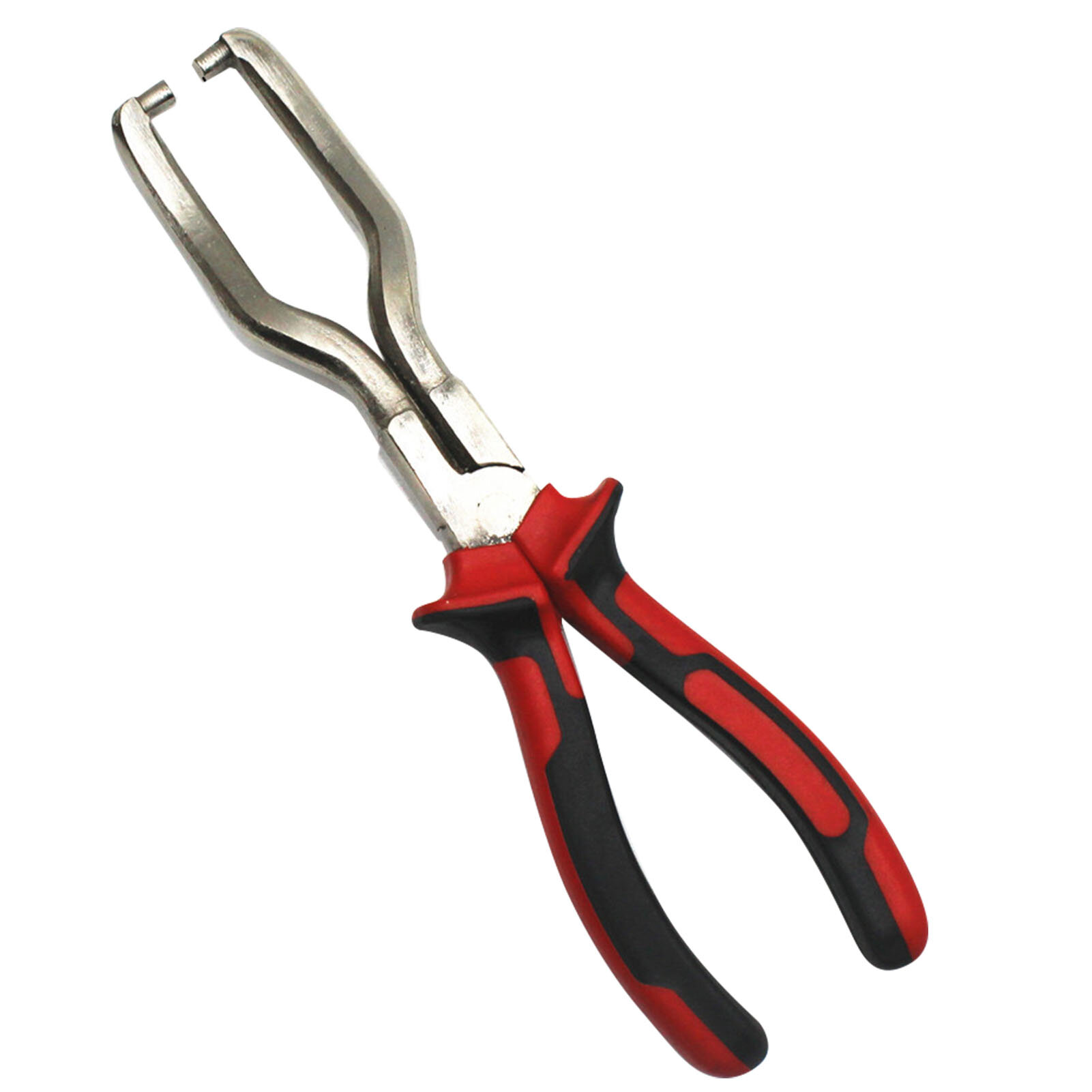 Fuel Line Pliers Steel Comfortable Rubber Handle Filter Quick Connector Removal Tool for Automobile Red and Black