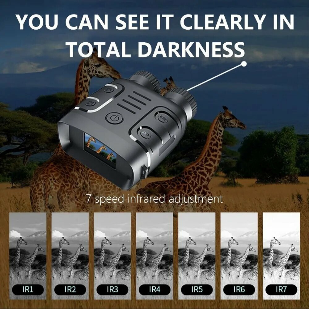 Ночные бинокли Сохраните фото видео 10x Zoom 2.4in Excreen Day и Binocular